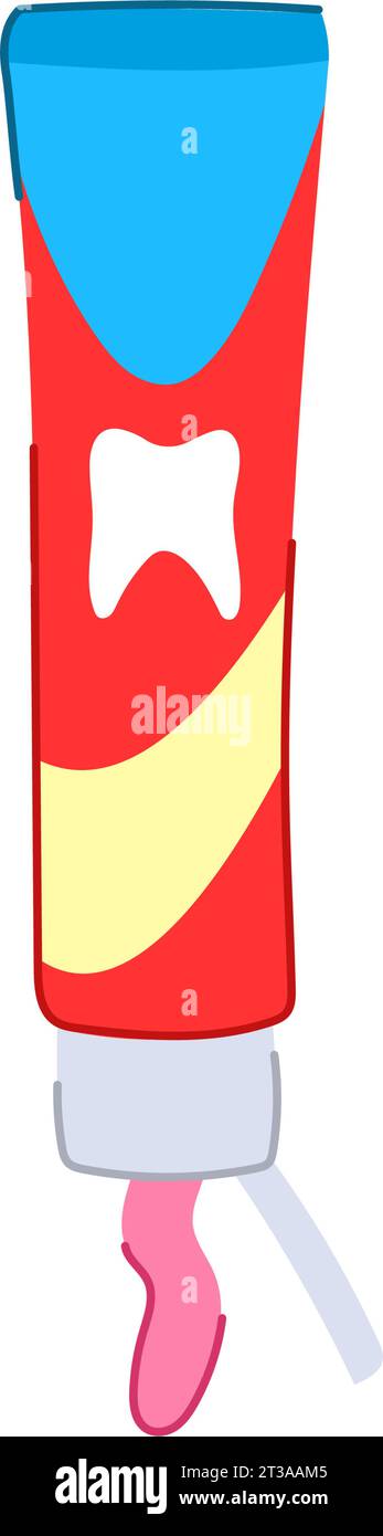 hygiene toothpaste cartoon vector illustration Stock Vector Image & Art ...