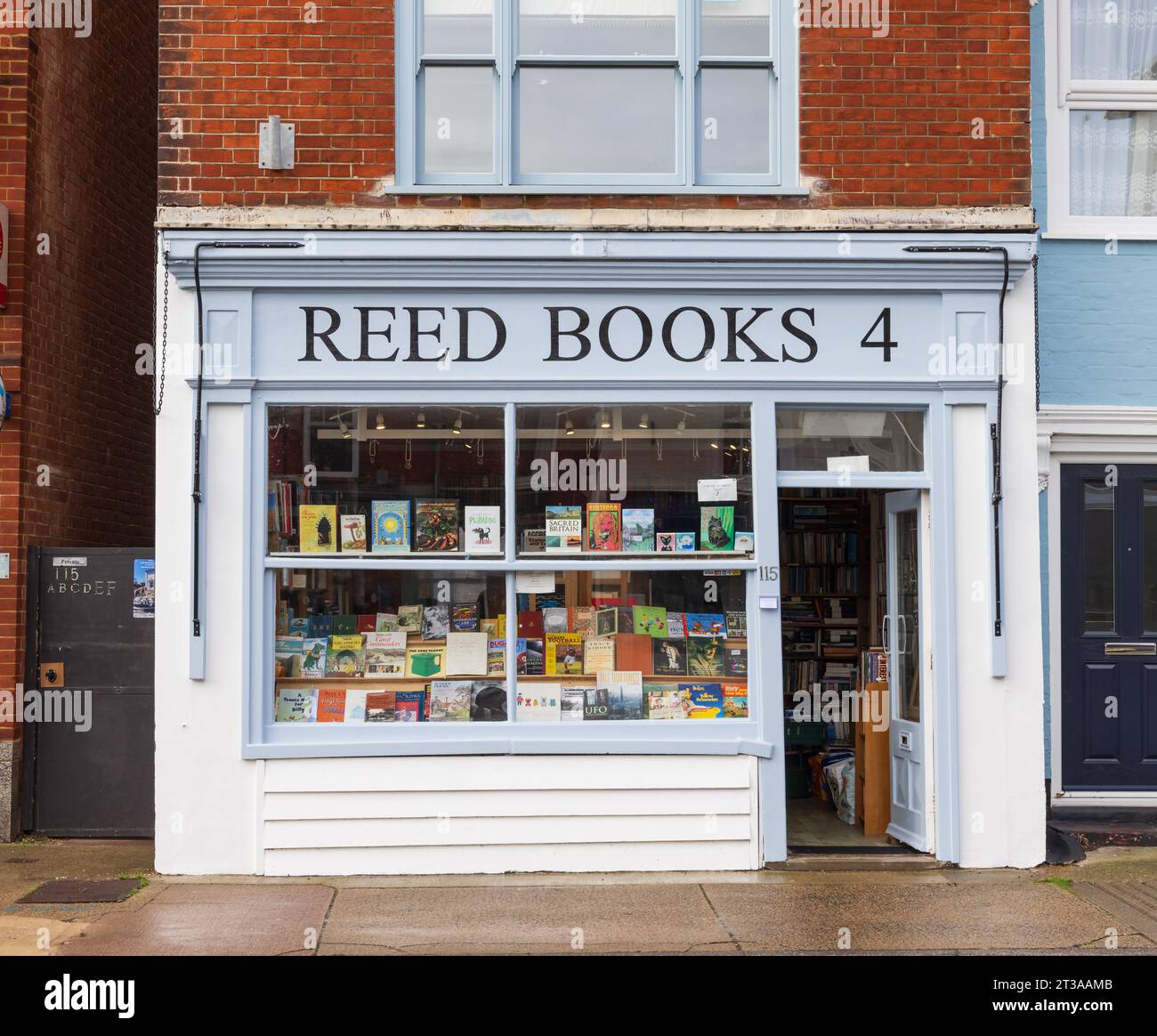 Exterior of Reed Books, a second hand bookstore in Aldeburgh High ...