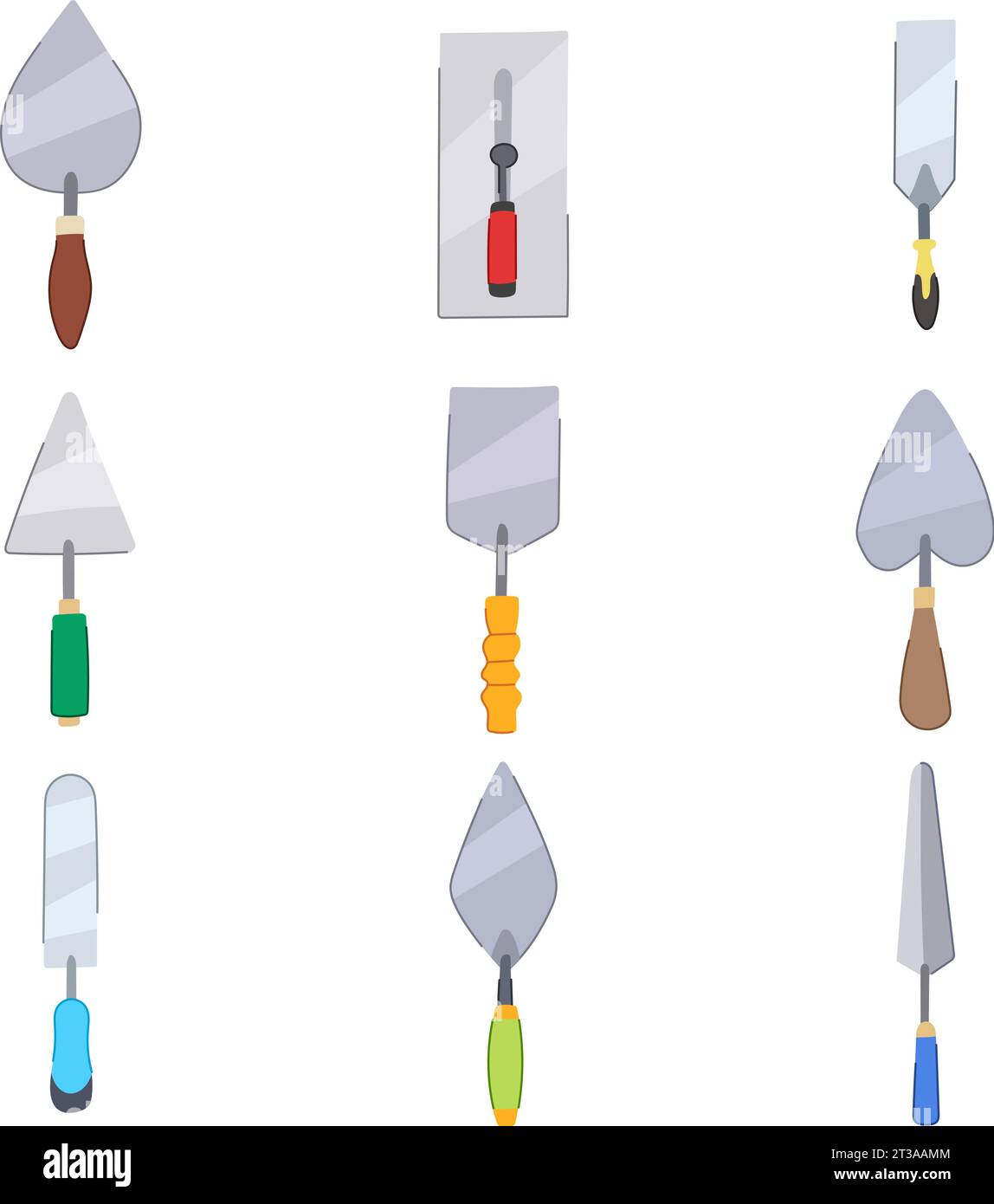 trowel set cartoon vector illustration Stock Vector Image & Art - Alamy