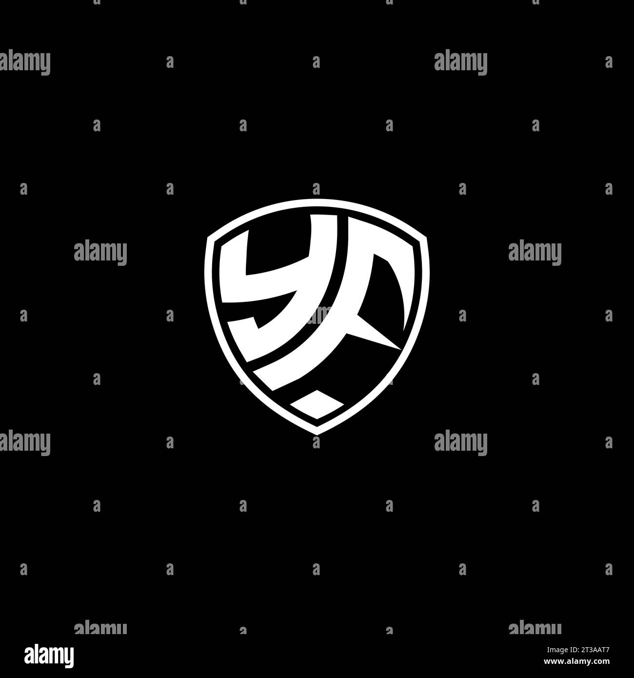 YF logo monogram emblem style with shield shape design template ideas Stock Vector Image & Art ...