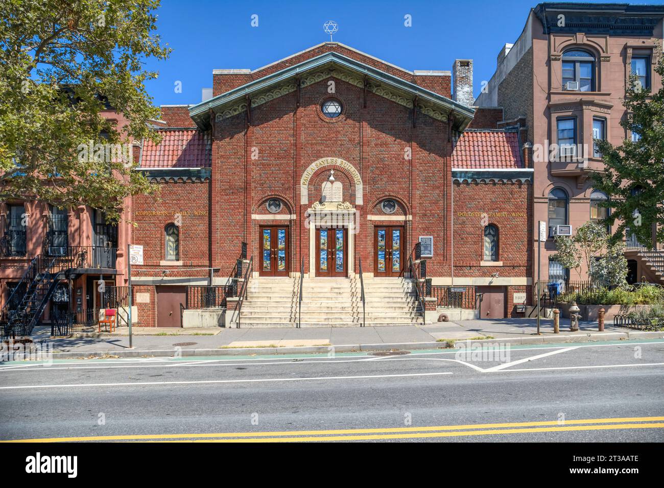 Park Slope, Brooklyn: Polychrome brick, terra cotta, and red tile form a restrained, symmetrical ...