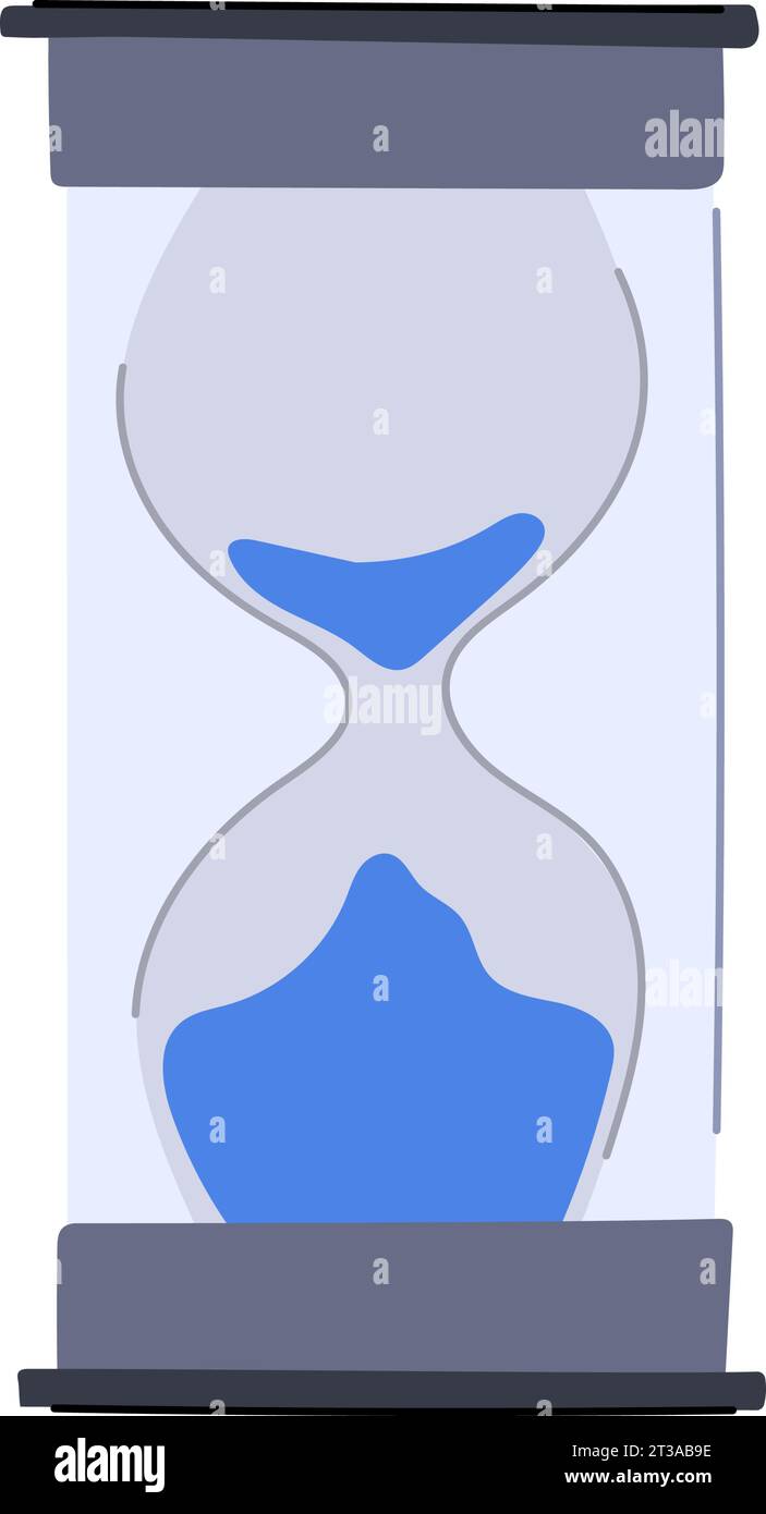 deadline sandglass cartoon vector illustration Stock Vector Image & Art ...