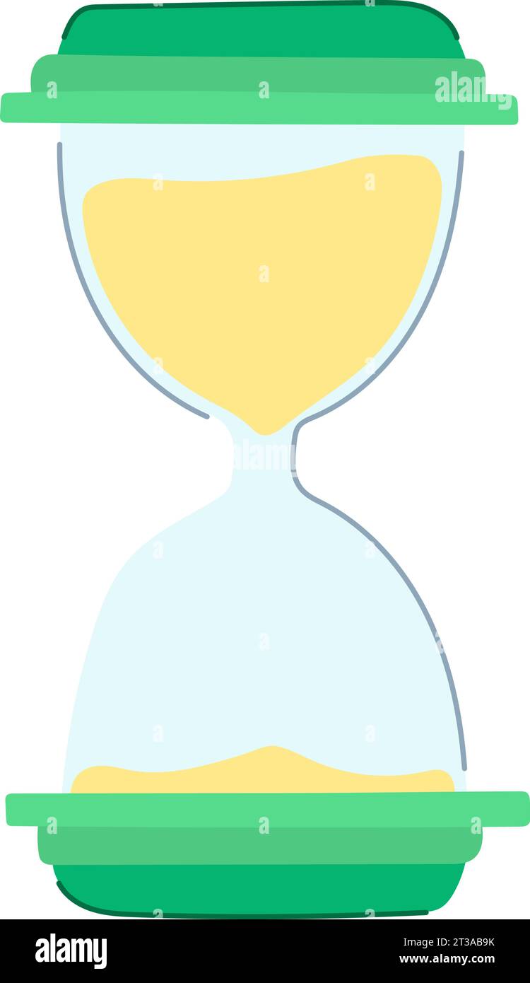 glass sandglass cartoon vector illustration Stock Vector Image & Art ...