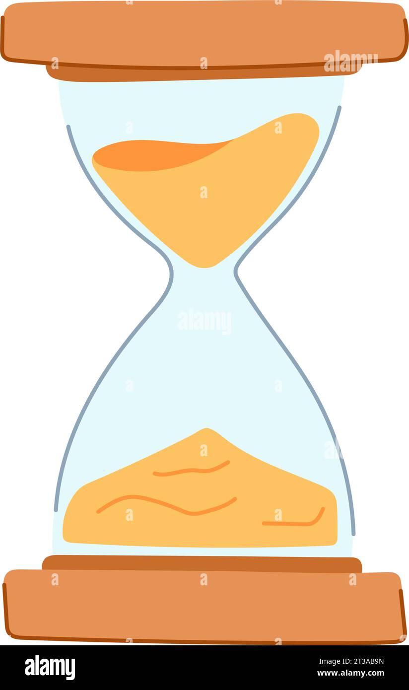 sandglass sandglass cartoon vector illustration Stock Vector Image ...