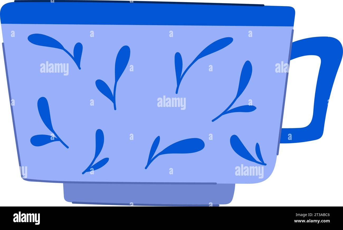 traditional vintage cup cartoon vector illustration Stock Vector Image ...