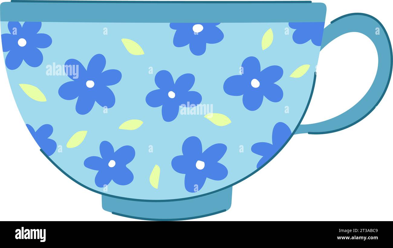 object vintage cup cartoon vector illustration Stock Vector Image & Art ...