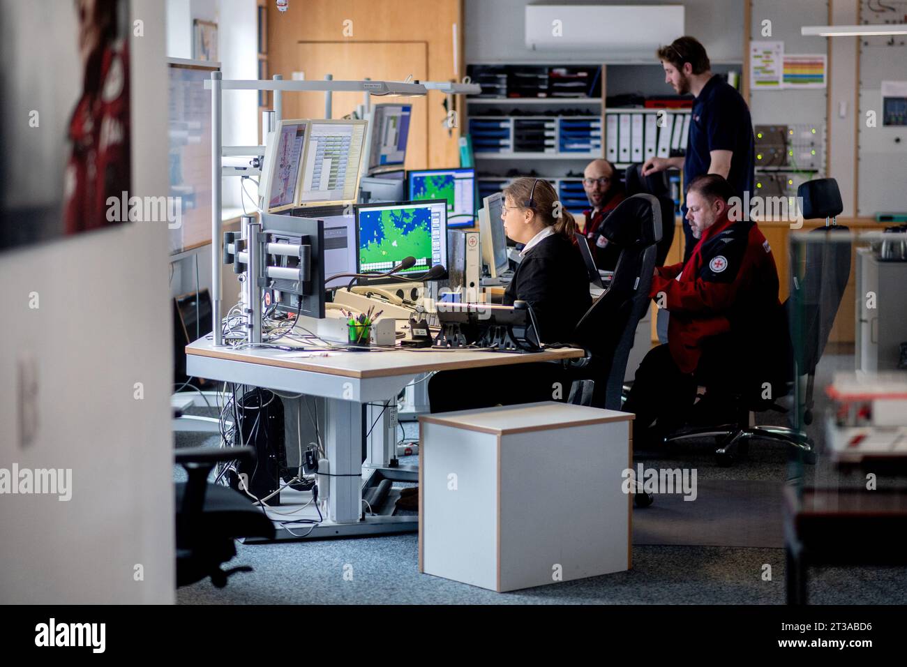 Bremen, Germany. 24th Oct, 2023. Staff of the German Maritime Search ...