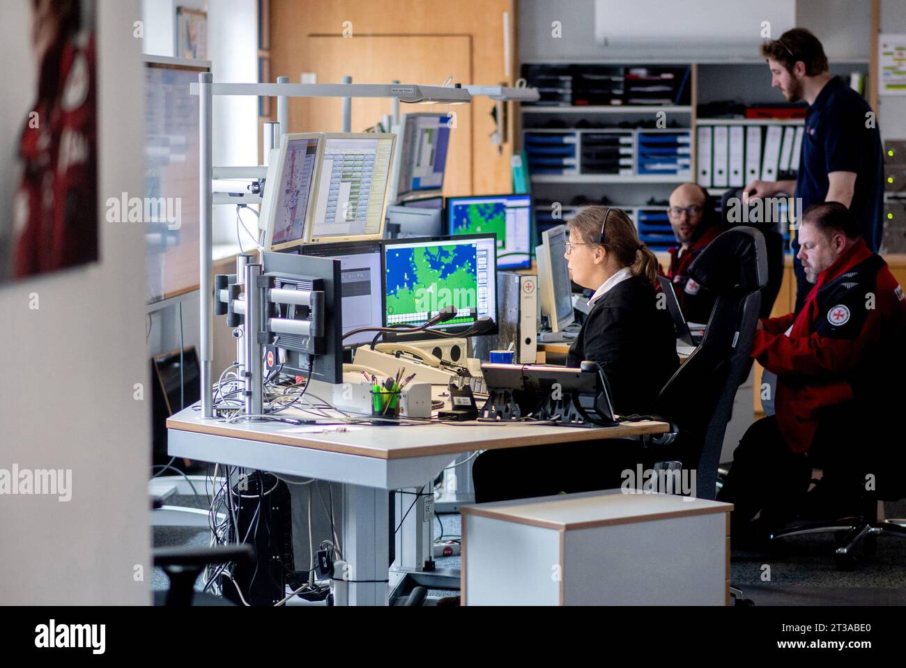 Bremen, Germany. 24th Oct, 2023. Staff of the German Maritime Search ...