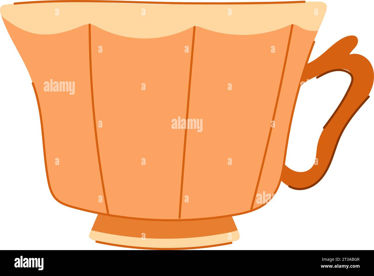 coffee vintage cup cartoon vector illustration Stock Vector Image & Art ...