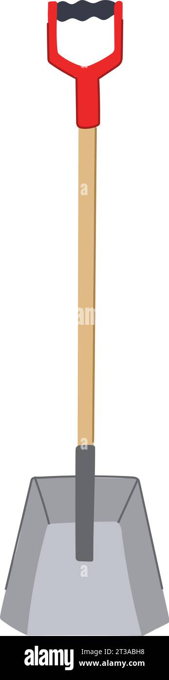 construction shovel cartoon vector illustration Stock Vector Image ...