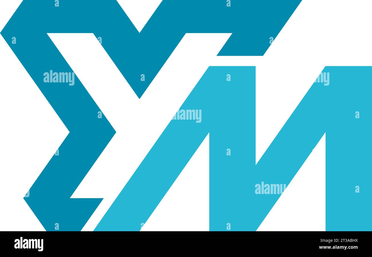 Letter YM negative space logo, YM Monogram, Initial YM Logo, YM Logo, Icon, Vector Stock Vector ...