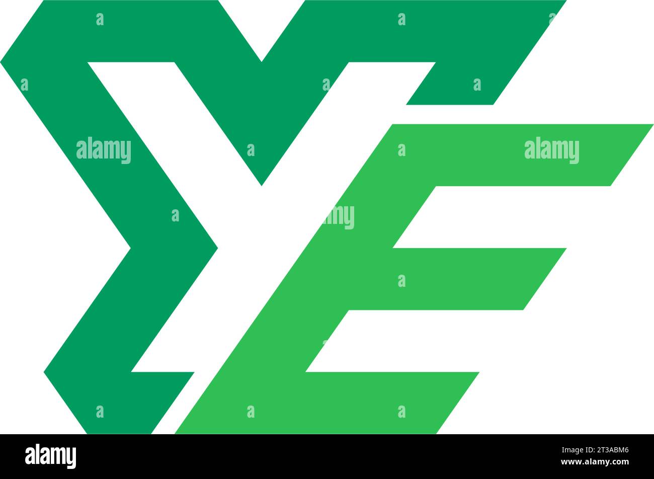 Letter YE negative space logo, YE Monogram, Initial YE Logo, YE Logo ...