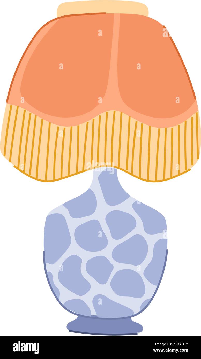 antique vintage table lamp cartoon vector illustration Stock Vector Image & Art - Alamy