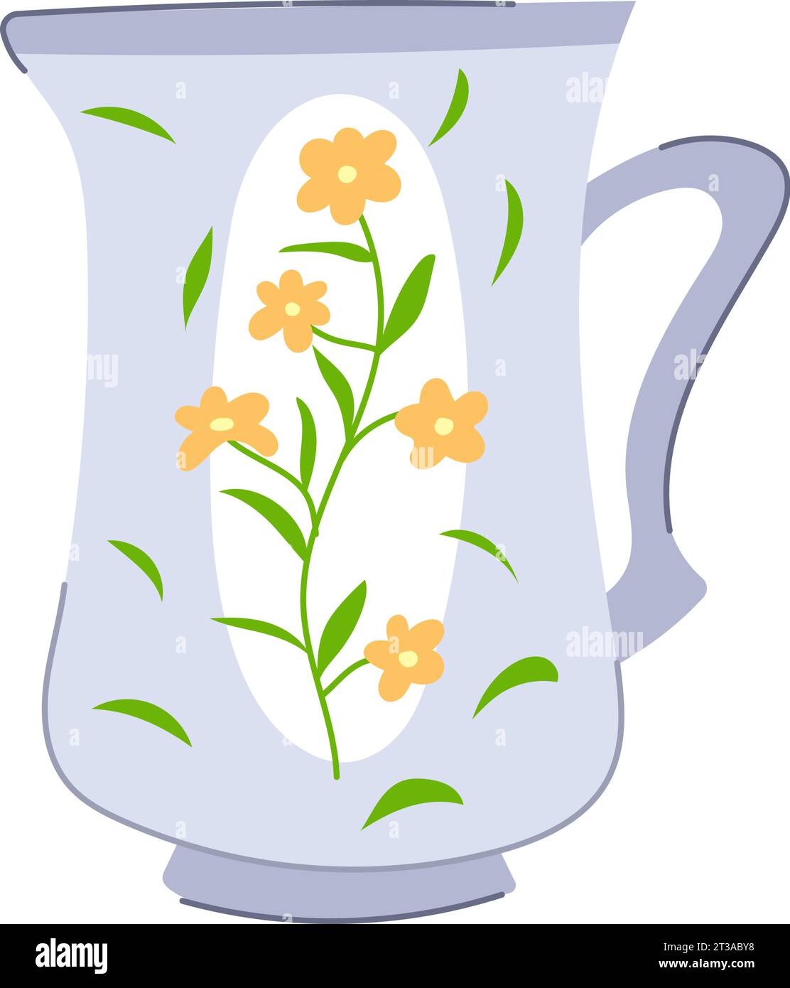 retro vintage cup cartoon vector illustration Stock Vector Image & Art ...