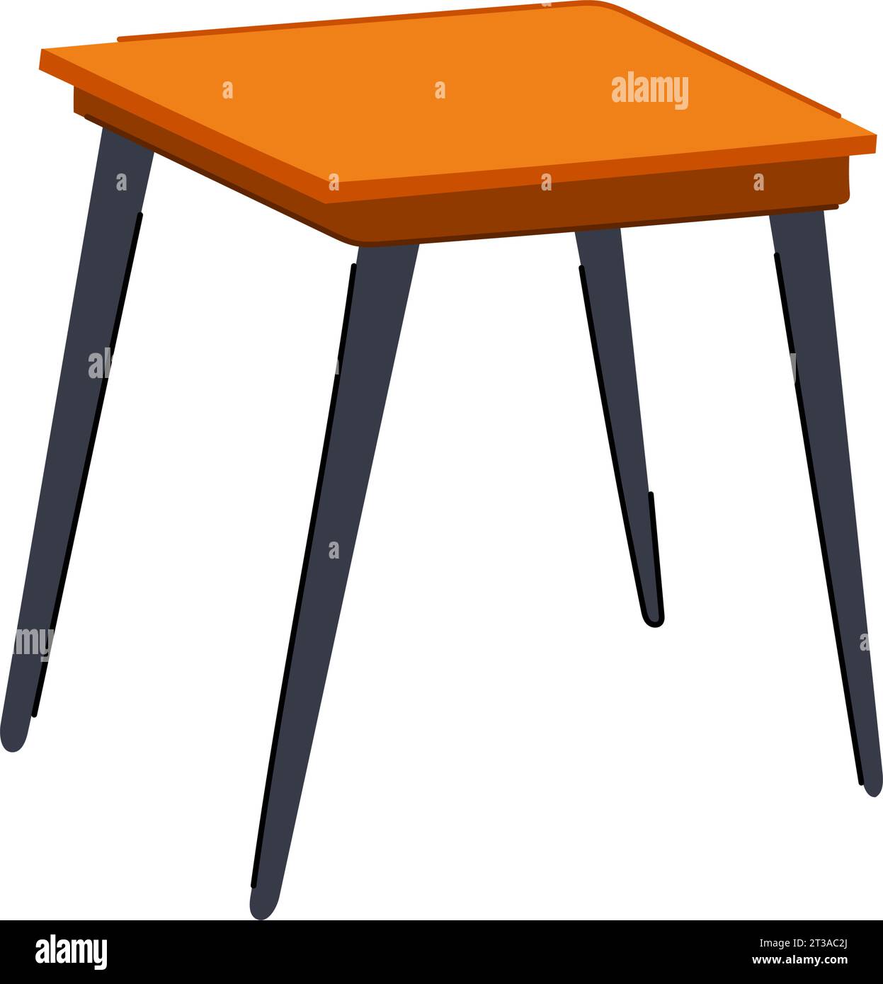 surface wood table cartoon vector illustration Stock Vector Image & Art ...