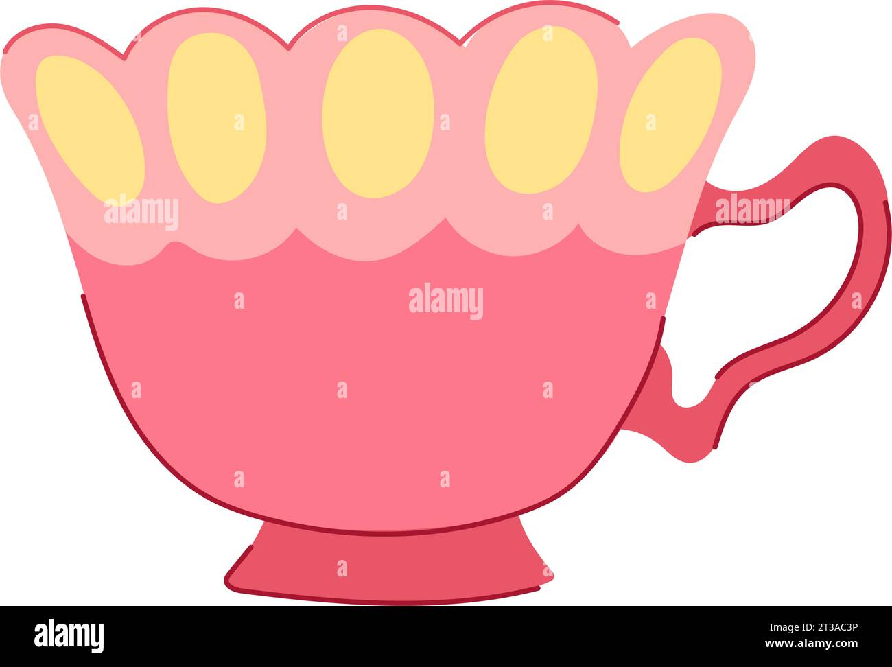 tea vintage cup cartoon vector illustration Stock Vector Image & Art ...