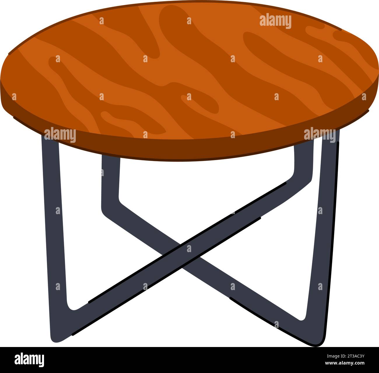 desk wood table cartoon vector illustration Stock Vector Image & Art ...