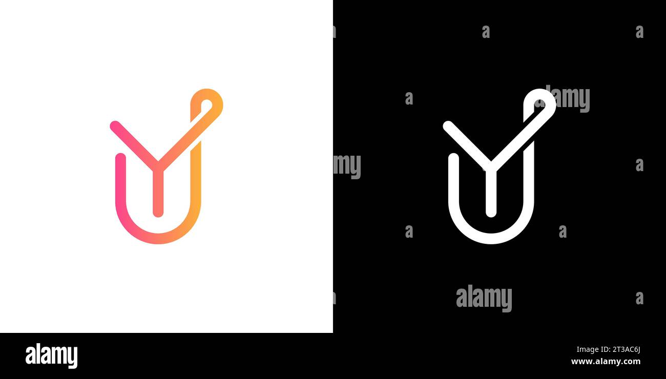 UY YU Logo, UY YU Monogram, Initial YU UY Logo, Letter YU UY Logo, Icon ...