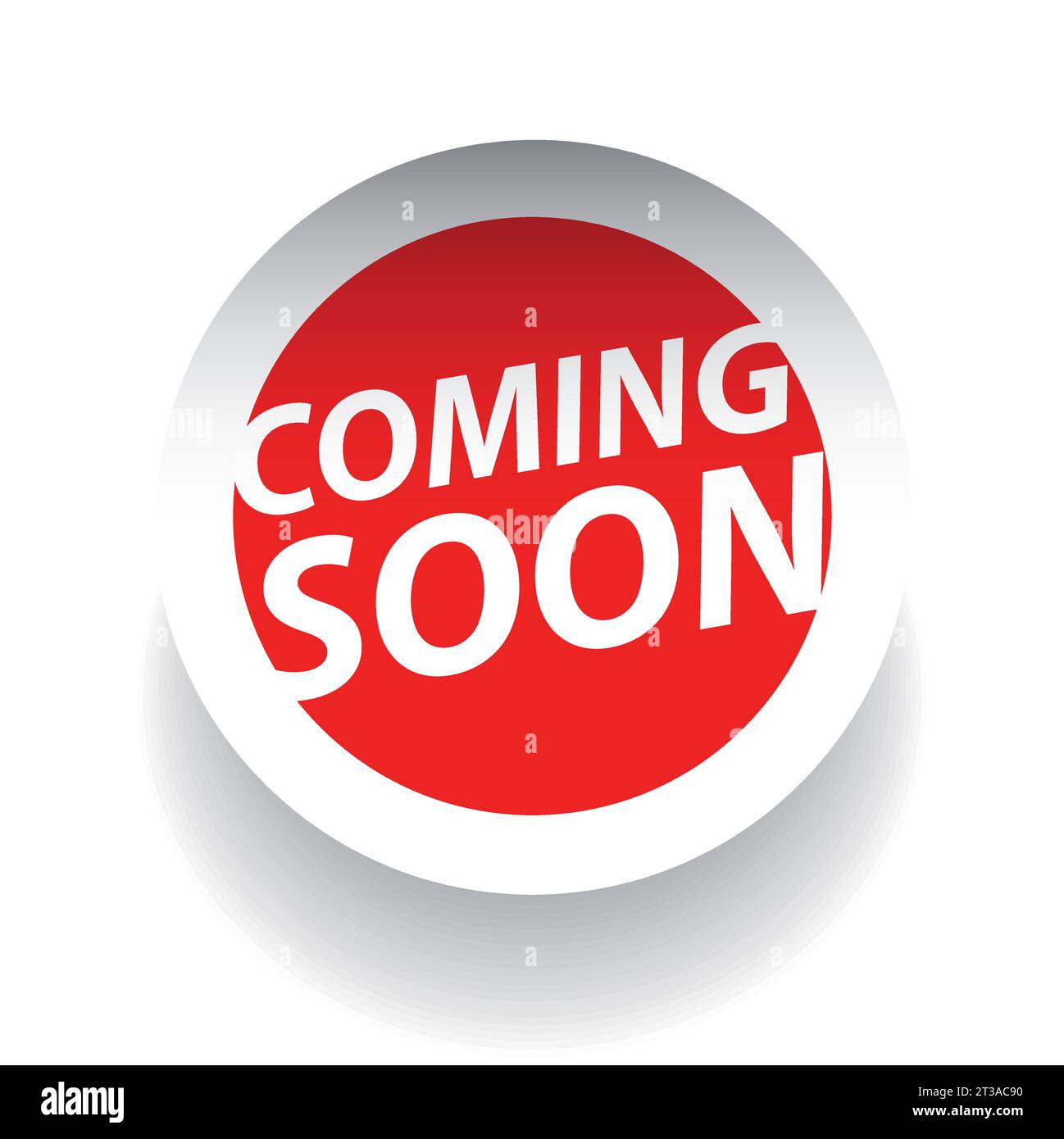 Coming soon sticker vector Stock Vector Image & Art - Alamy