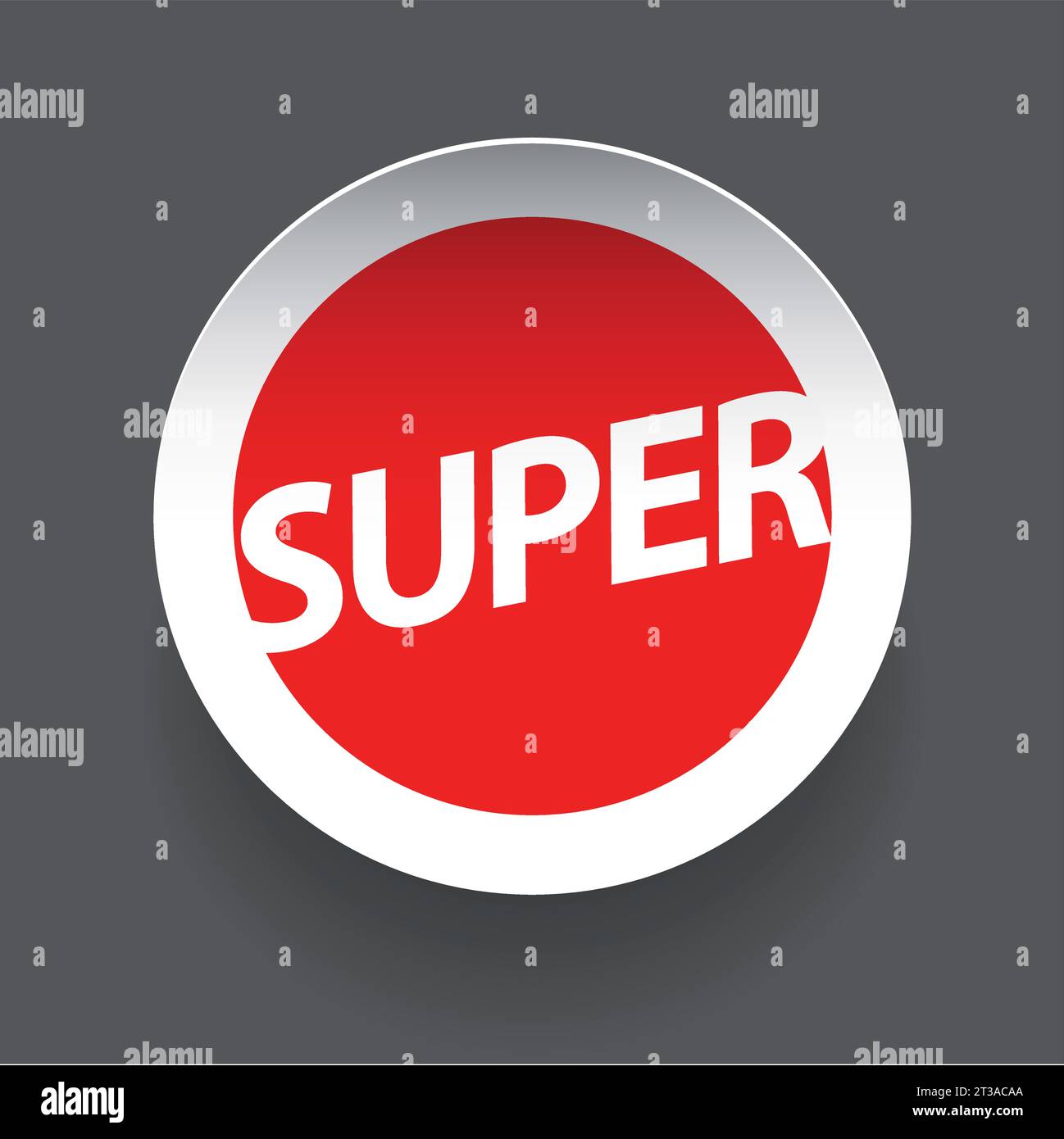 Super sticker label red Stock Vector Image & Art - Alamy