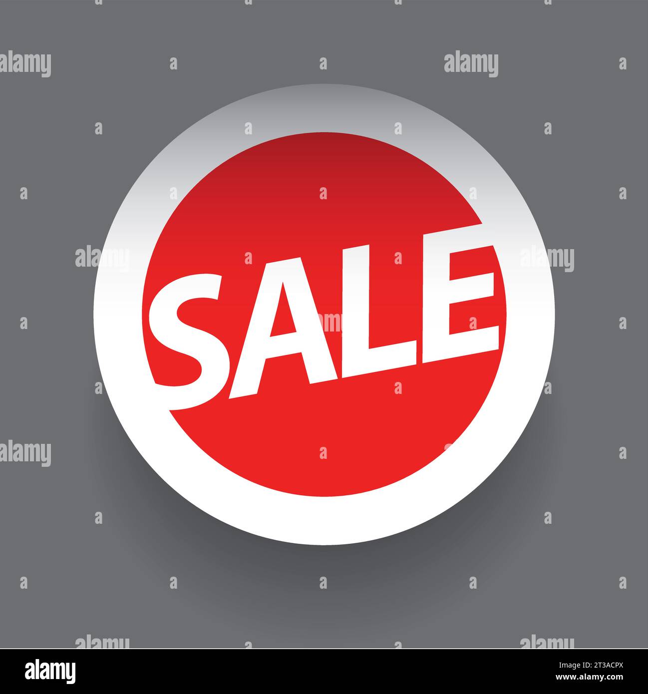 Sale sticker vector red Stock Vector Image & Art - Alamy