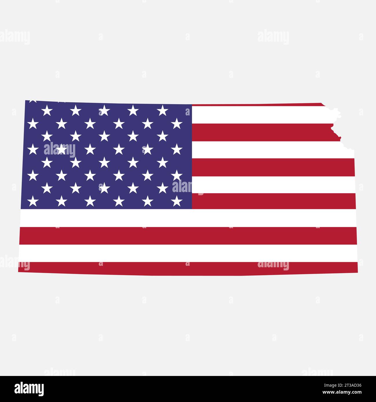 Kansas map shape, united states of america. Flat concept icon symbol ...