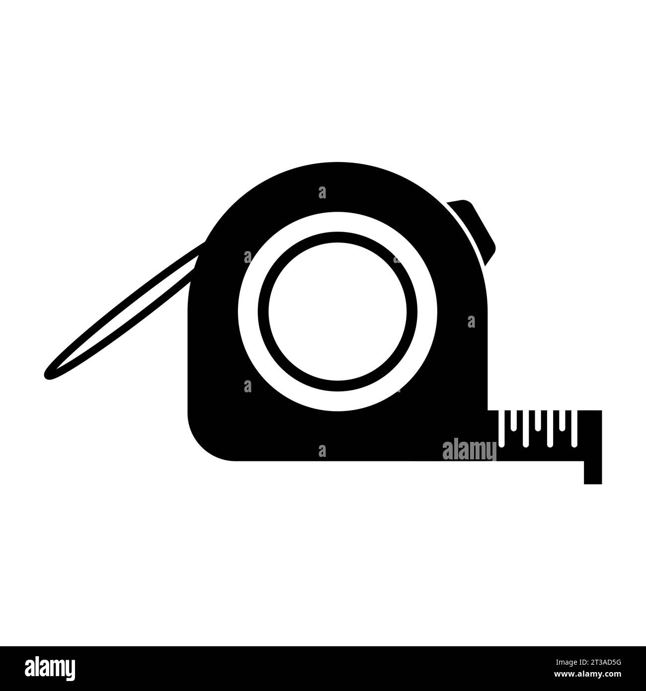 Measurement tape icon, measure tool concept design symbol, instrument ...