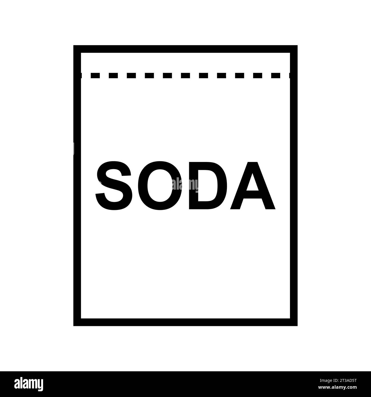 Baking soda ingredient icon, cook food design symbol, bakery product ...