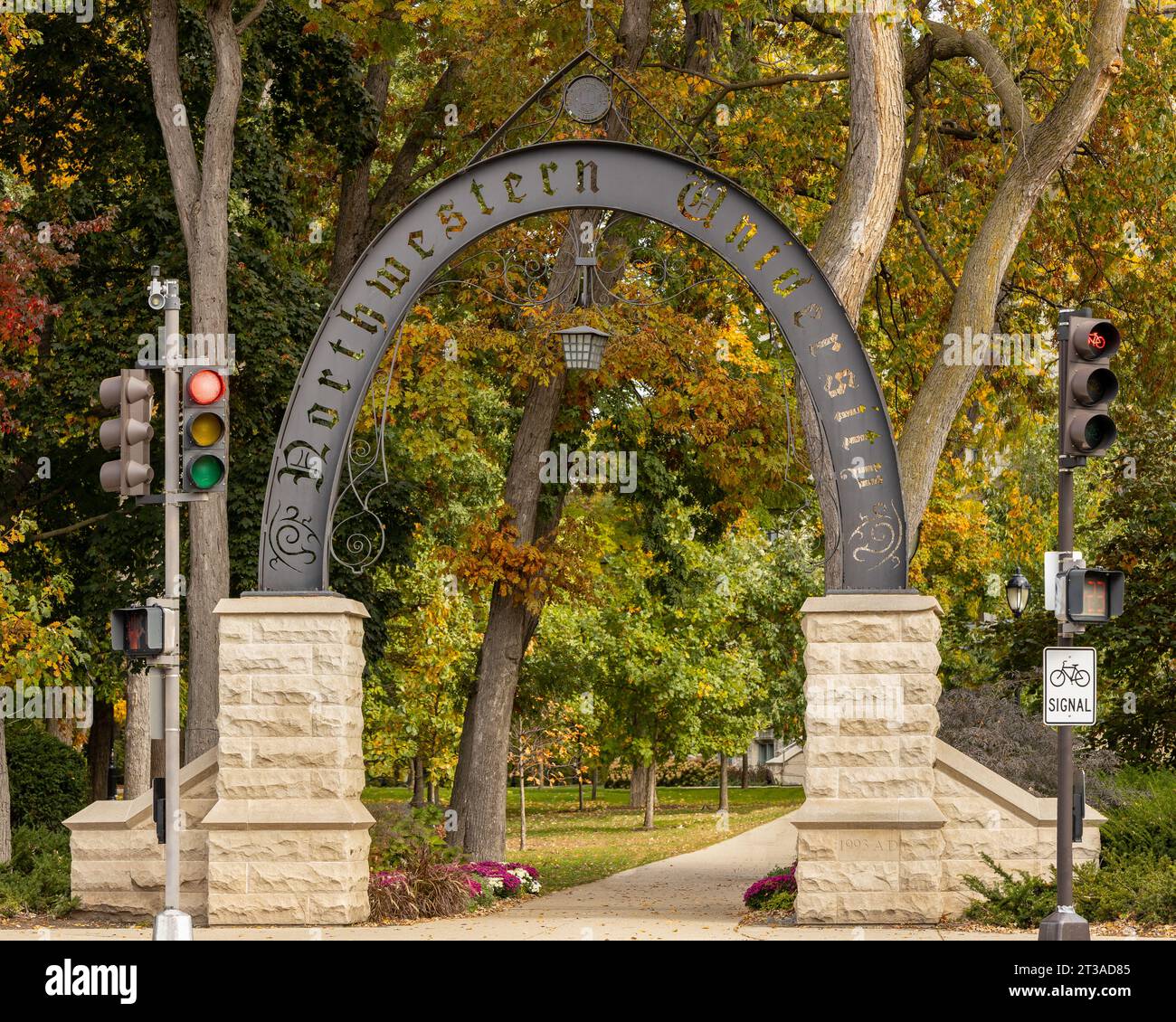 Northwestern University's Weber Arch was constructed in 1993 and is ...