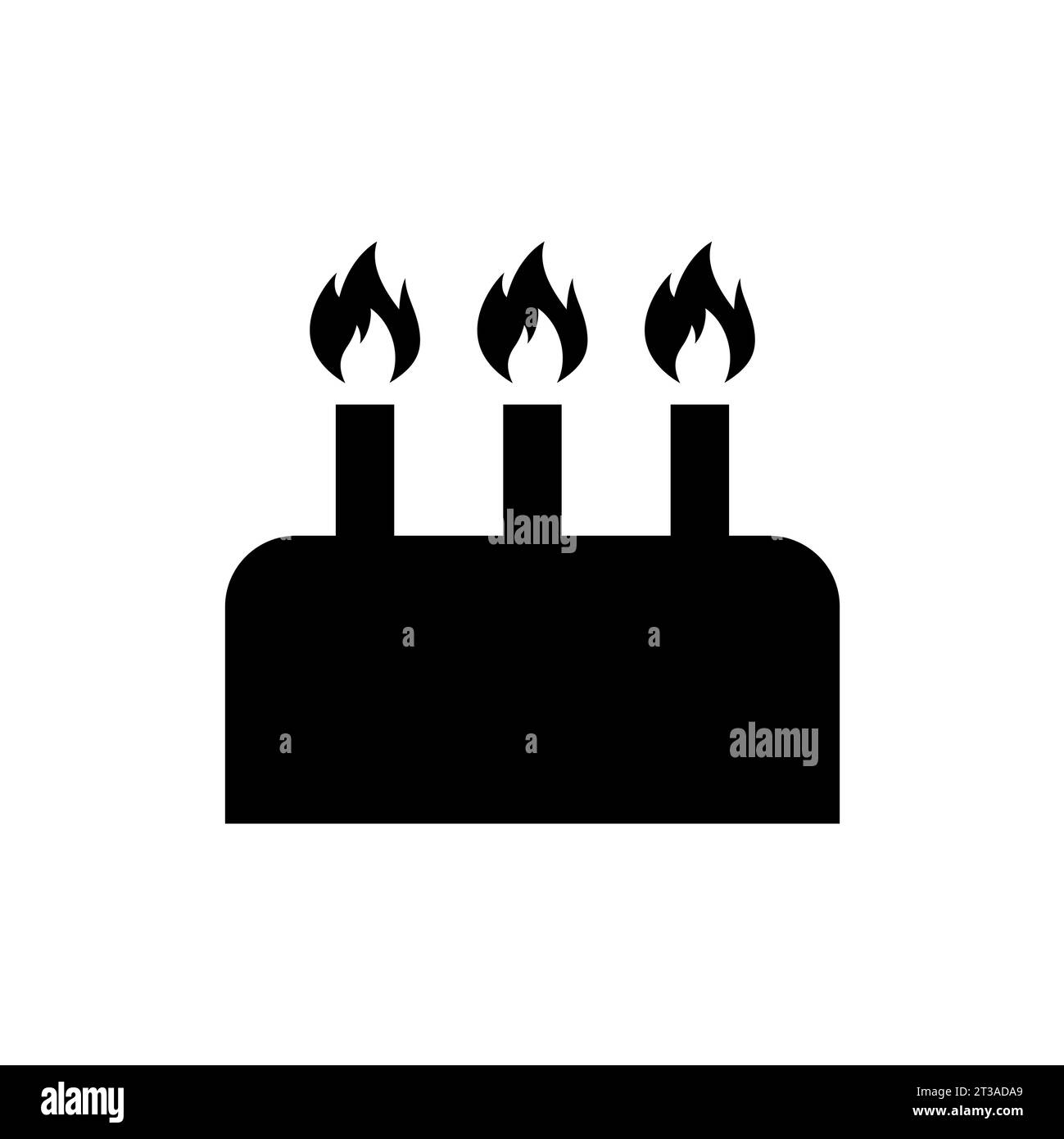 Sweet cake icon, bakery dessert food symbol, happy birthday day graphic ...