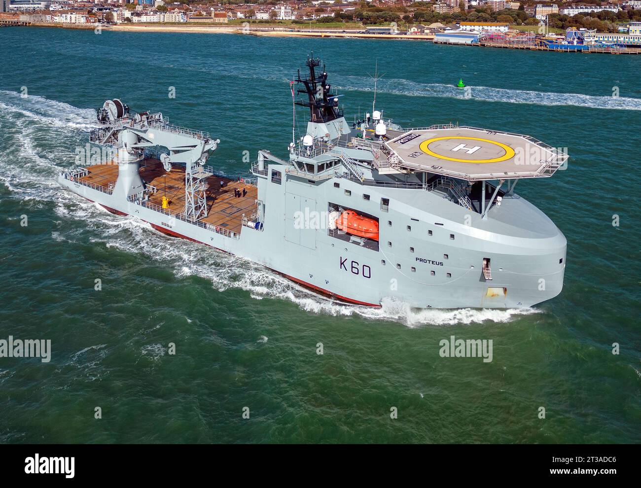 RFA Proteus (K60) is a Multi-Role Ocean Surveillance Ship tasked with ...
