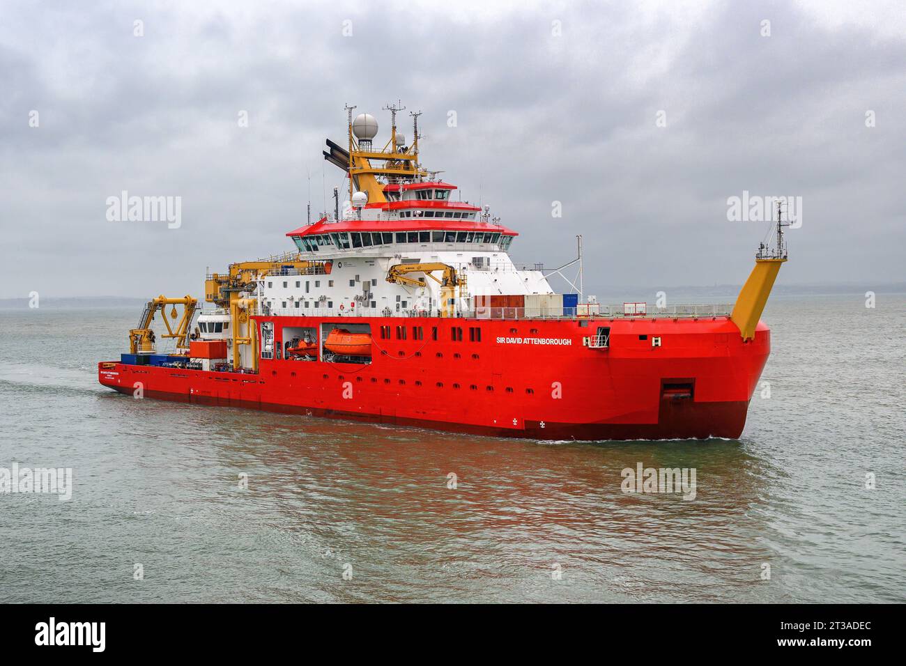 The British Antarctic Survey research vessel RRS Sir David Attenborough ...