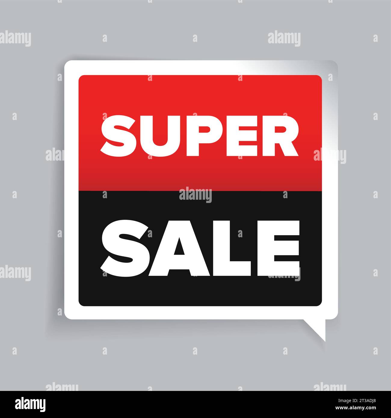 Super sale sticker vector red Stock Vector Image & Art - Alamy