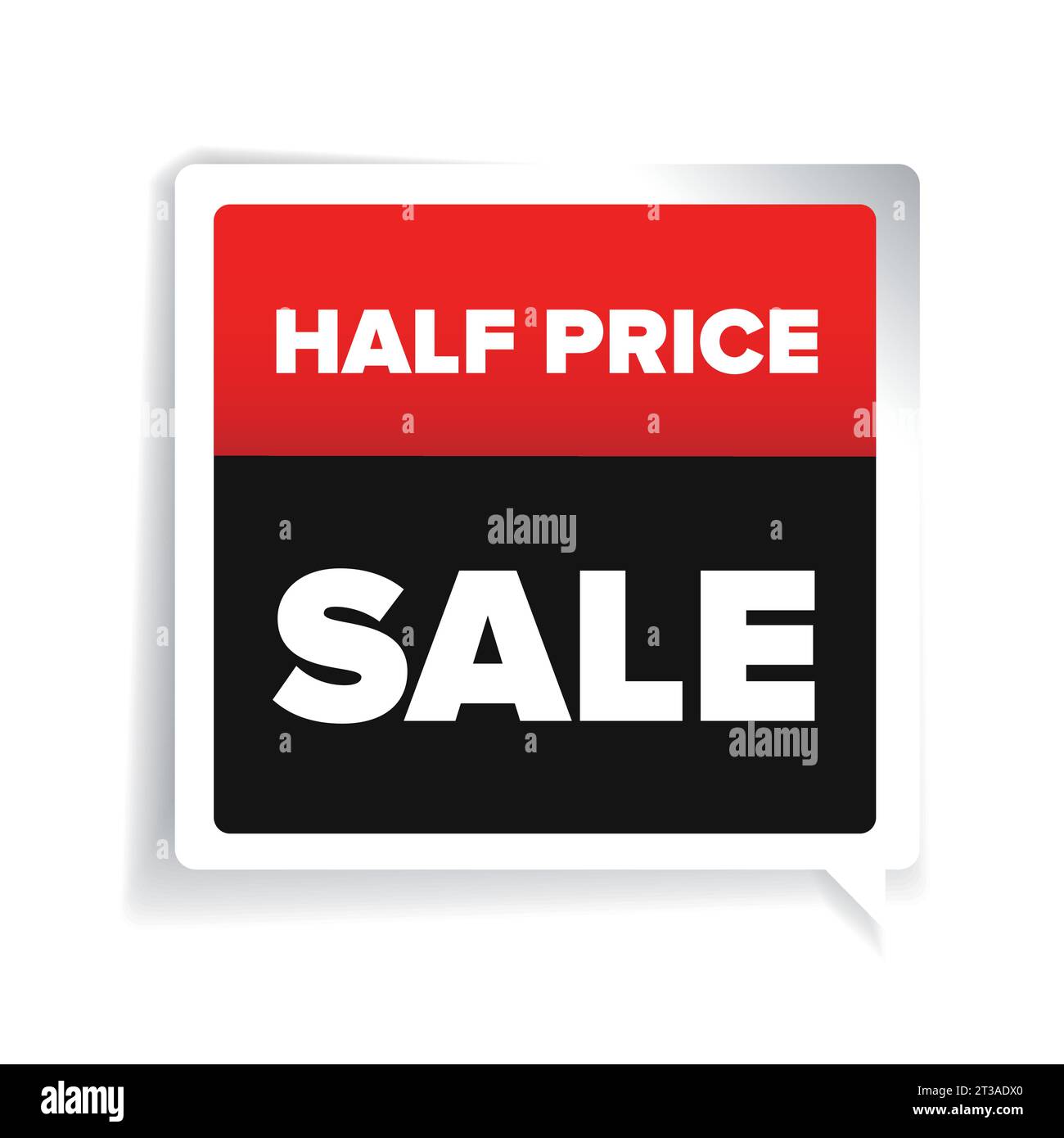 Half price sale sticker vector Stock Vector Image & Art - Alamy