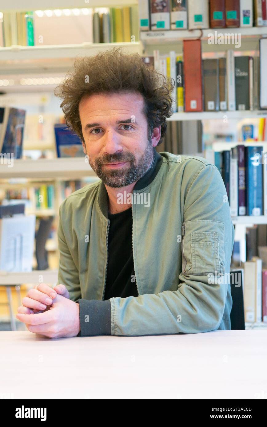 French film director Cyril Dion poses during the portrait session at ...