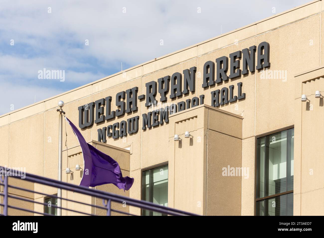 The Welsh-Ryan Arena McGraw Memorial Hall houses Northwestern ...