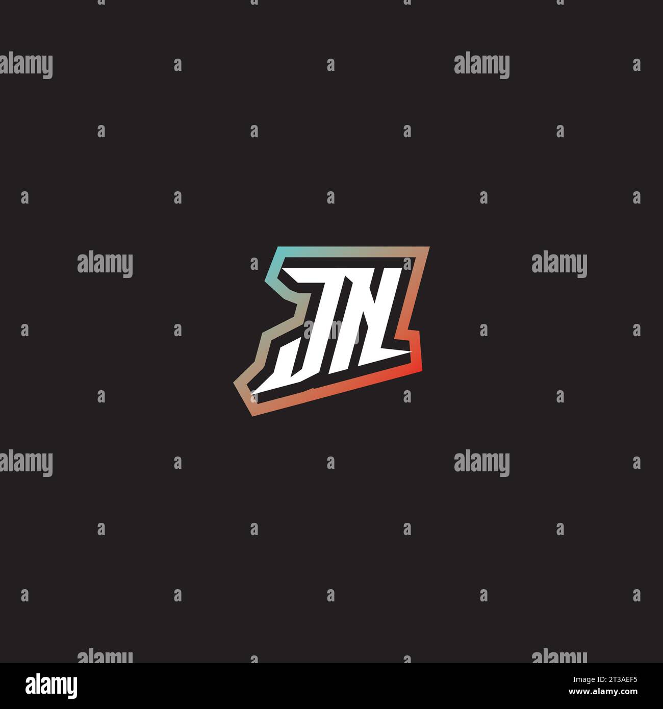 Initial jn logo hi-res stock photography and images - Alamy