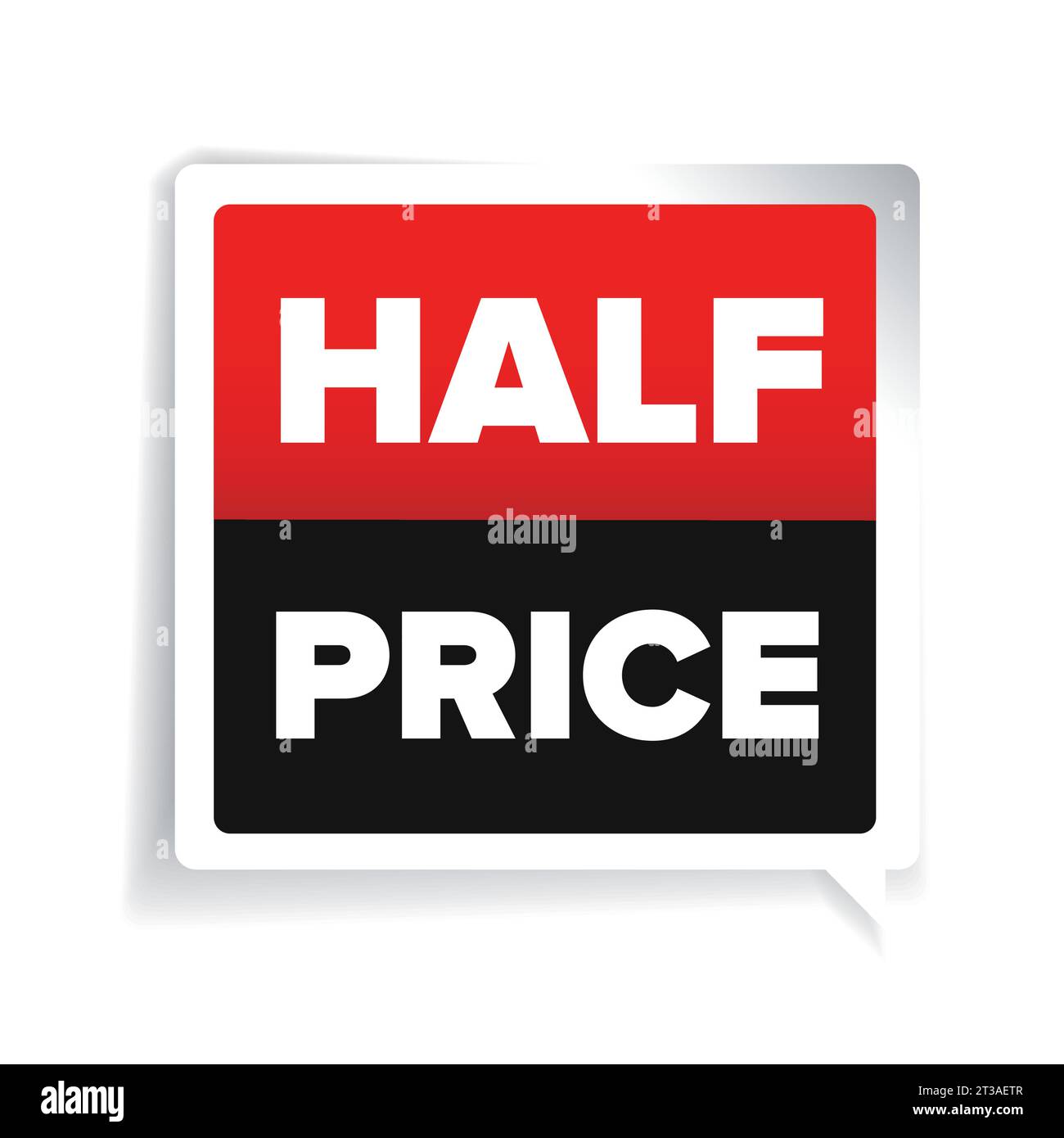 Half price sticker vector Stock Vector Image & Art - Alamy