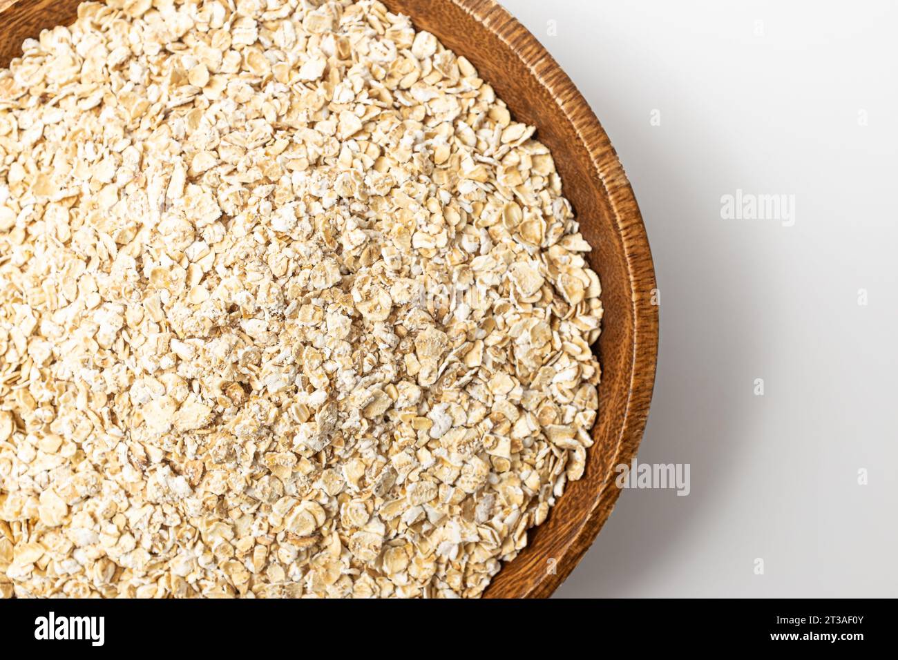 oatmeal on a white background Stock Photo - Alamy