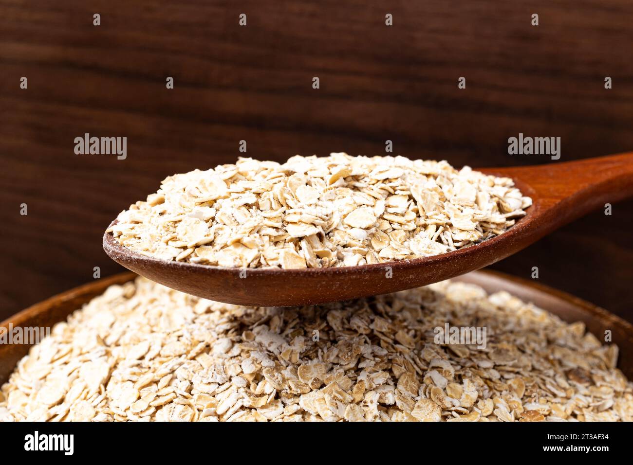 Breakfast oatmeal made from oats Stock Photo - Alamy
