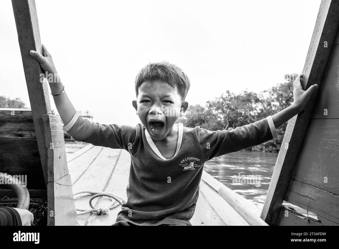 Cambodia kampong Black and White Stock Photos & Images - Alamy