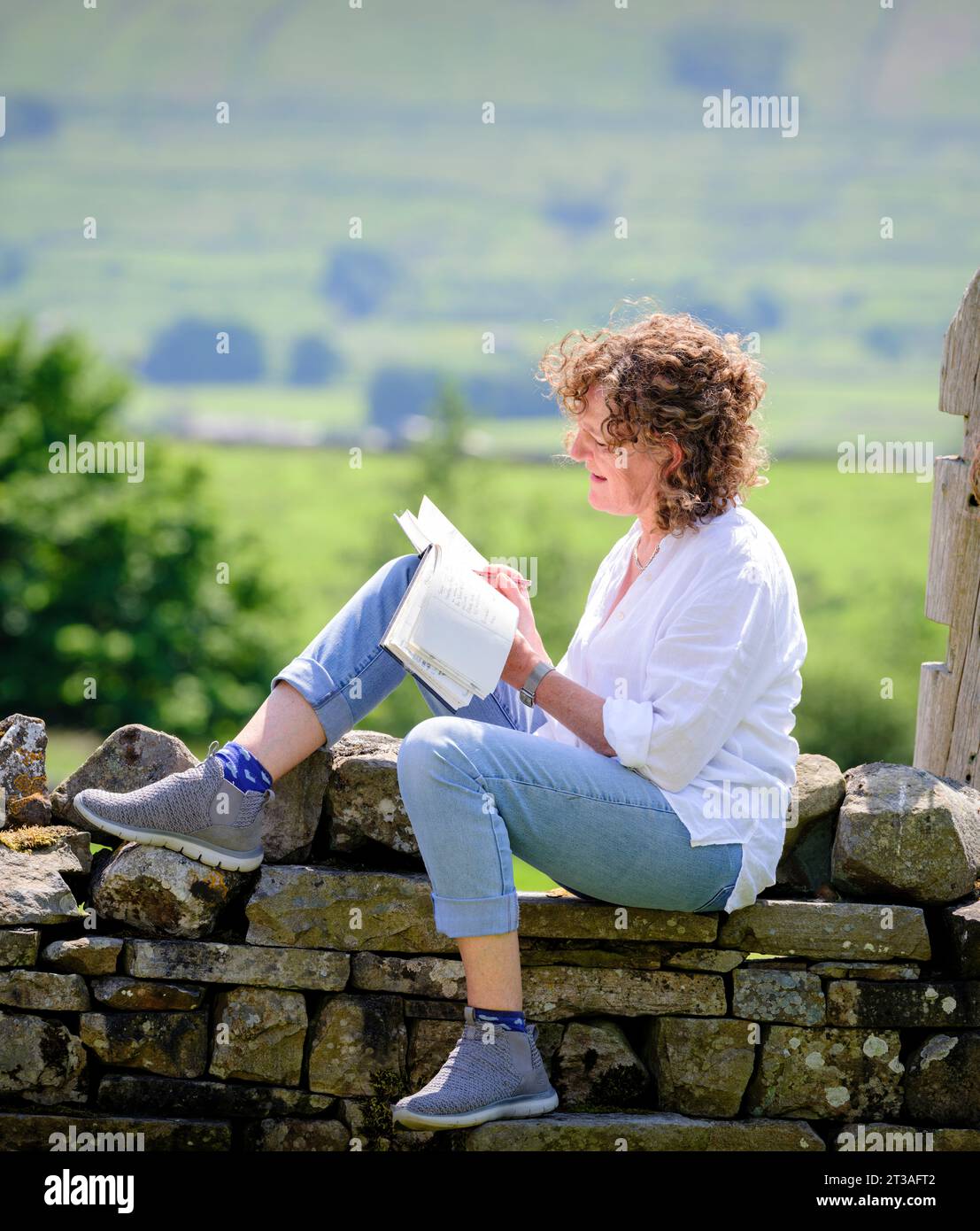 Felt artist Andrea Hunter in her Wensleydale studio in the Yorkshire ...
