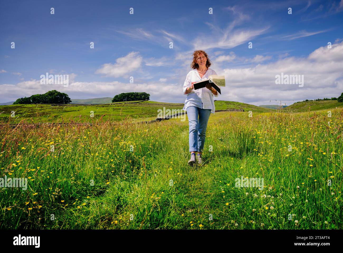 Felt artist Andrea Hunter in her Wensleydale studio in the Yorkshire ...