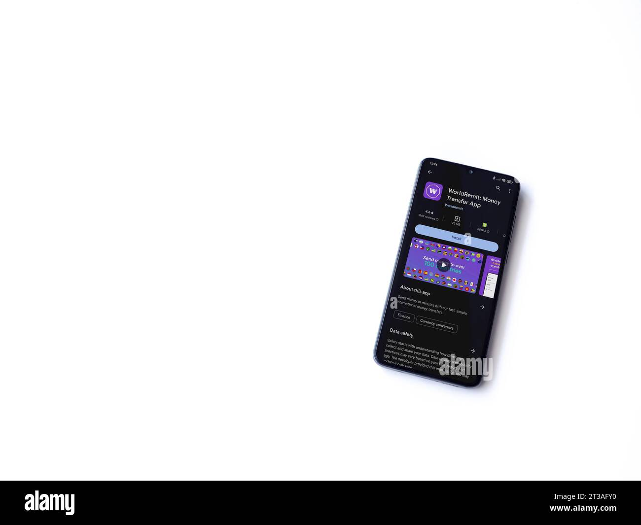 Lod, Israel - July 16,2023: WorldRemit app play store page on ...