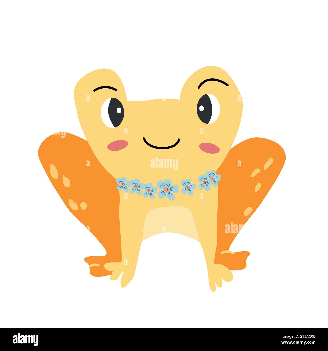 Baby yellow frog Stock Vector Images - Alamy