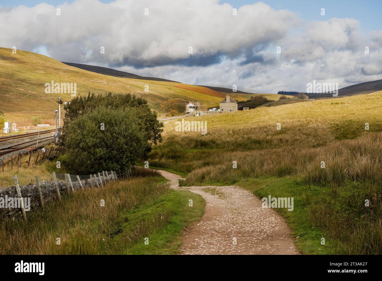 22.10.23 Ribblehead, North Yorkshire, UK. Blea Moor Signal box near to ...