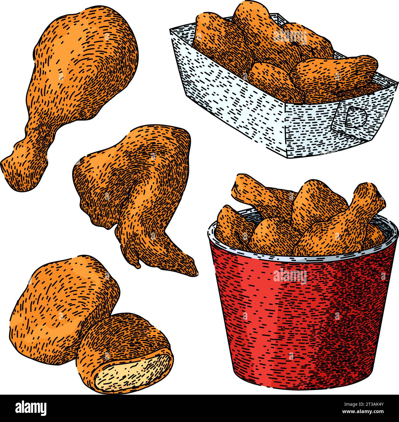 Kentucky fried chicken Stock Vector Images - Alamy