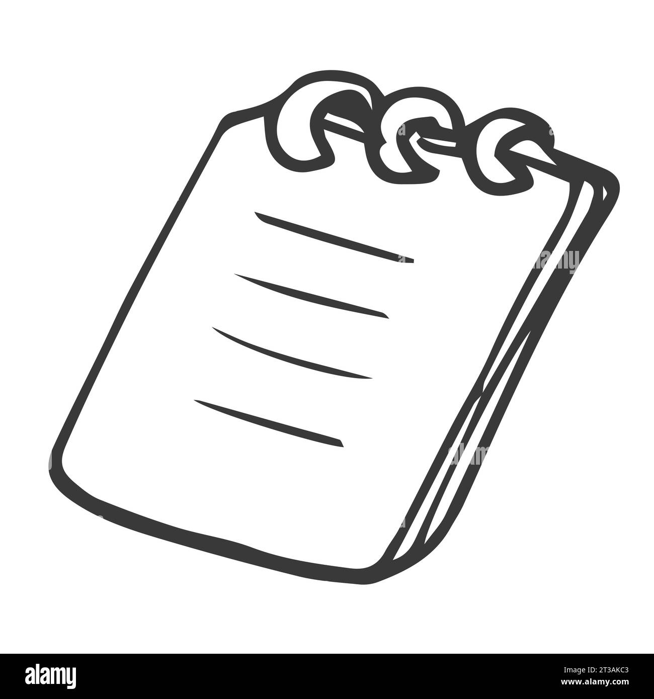 Doodle Notebook Icon In Vector Hand Drawn Notebook Icon In Vector