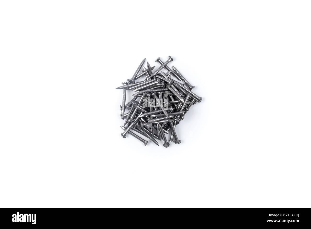 Metal nails pile Cut Out Stock Images & Pictures - Alamy