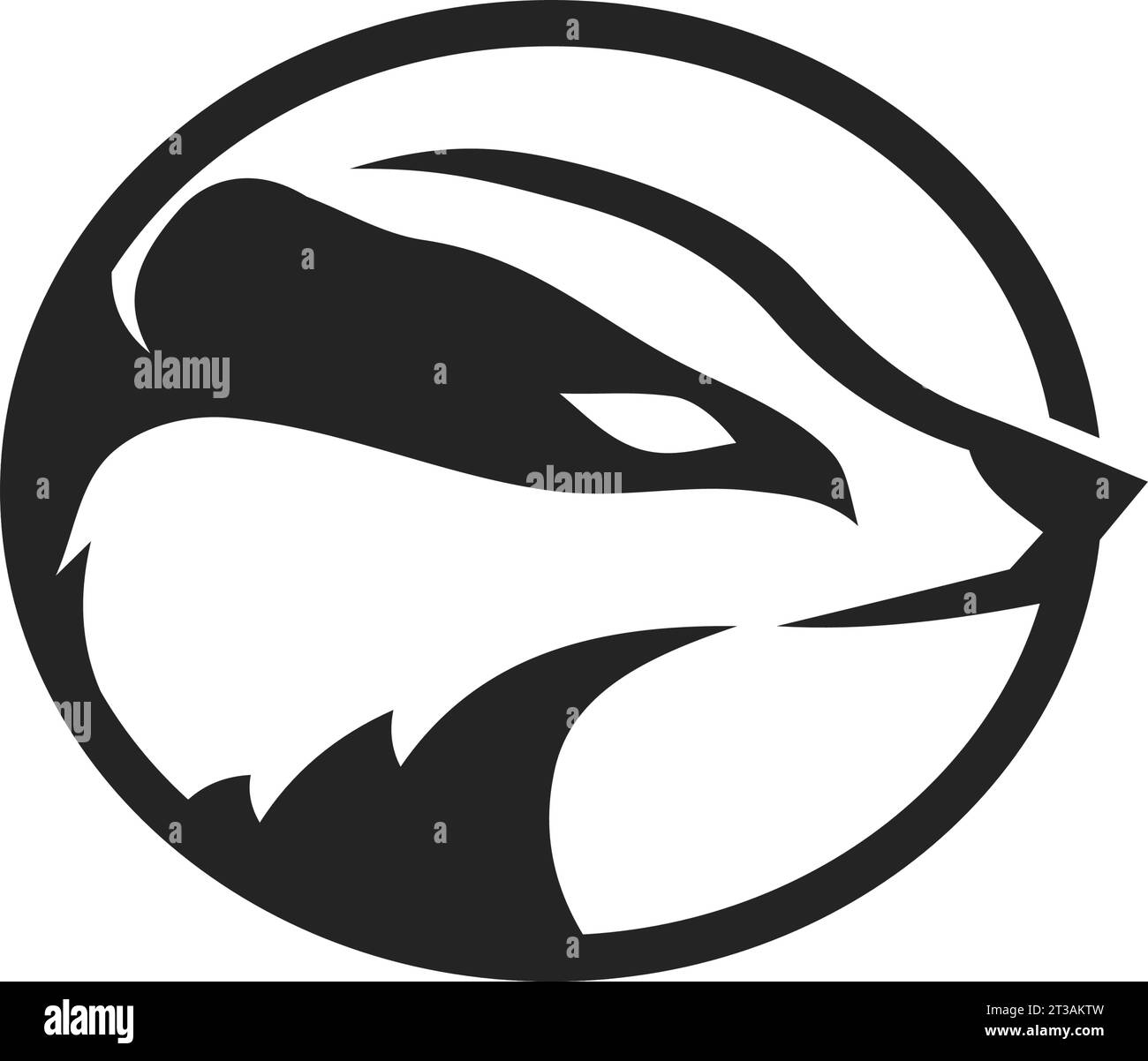 Badger logo template Isolated. Brand Identity. Icon Abstract Vector ...
